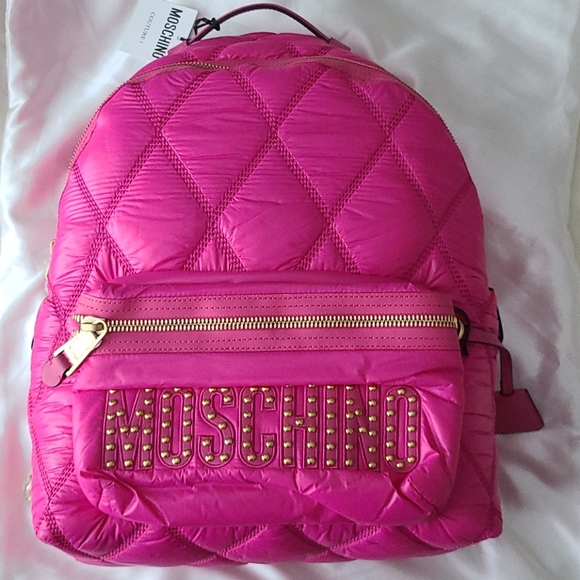 Moschino | Bags | Moschino Quilted Backpack | Poshmark